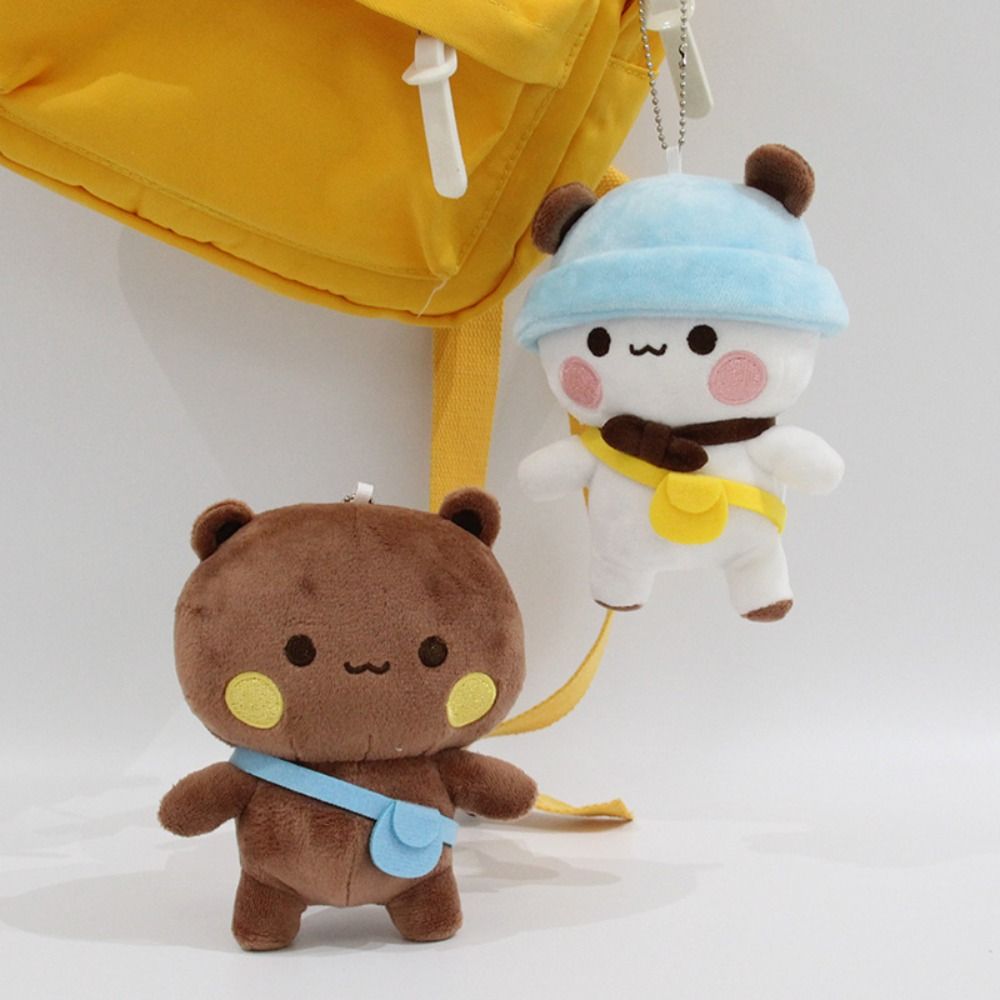 Lovely Stuffed Doll Yier Panda Keychains Brown Bear Schoolbags Bubu ...