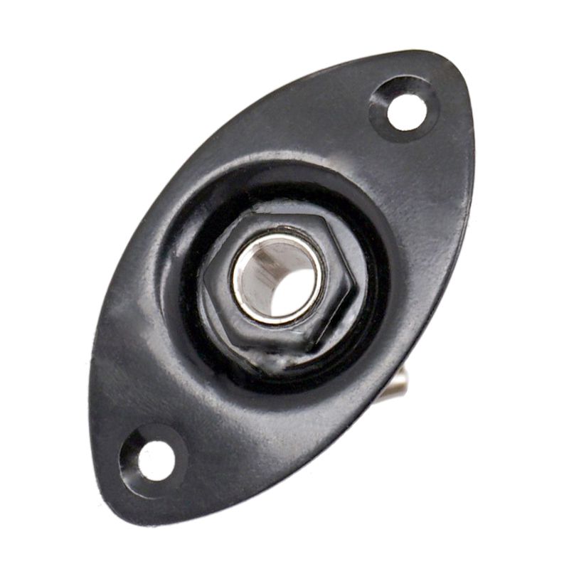 Oval Indented Guitar Jack Plate30 BK Oval Indented Guitar Jack Plate ...