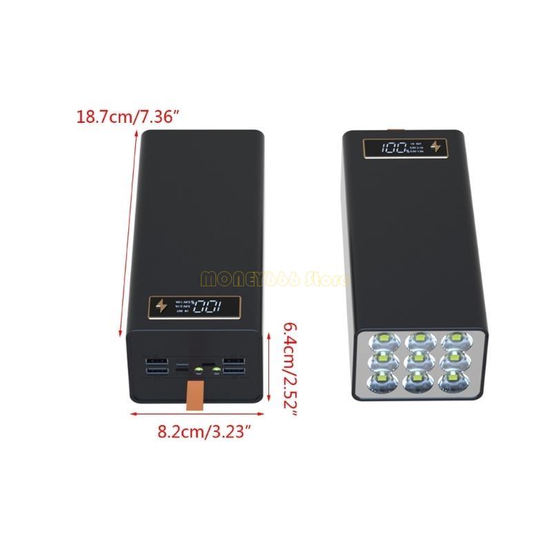 F62C Portable Box Case for 21x18650 DIY Installation Outer Shells ...