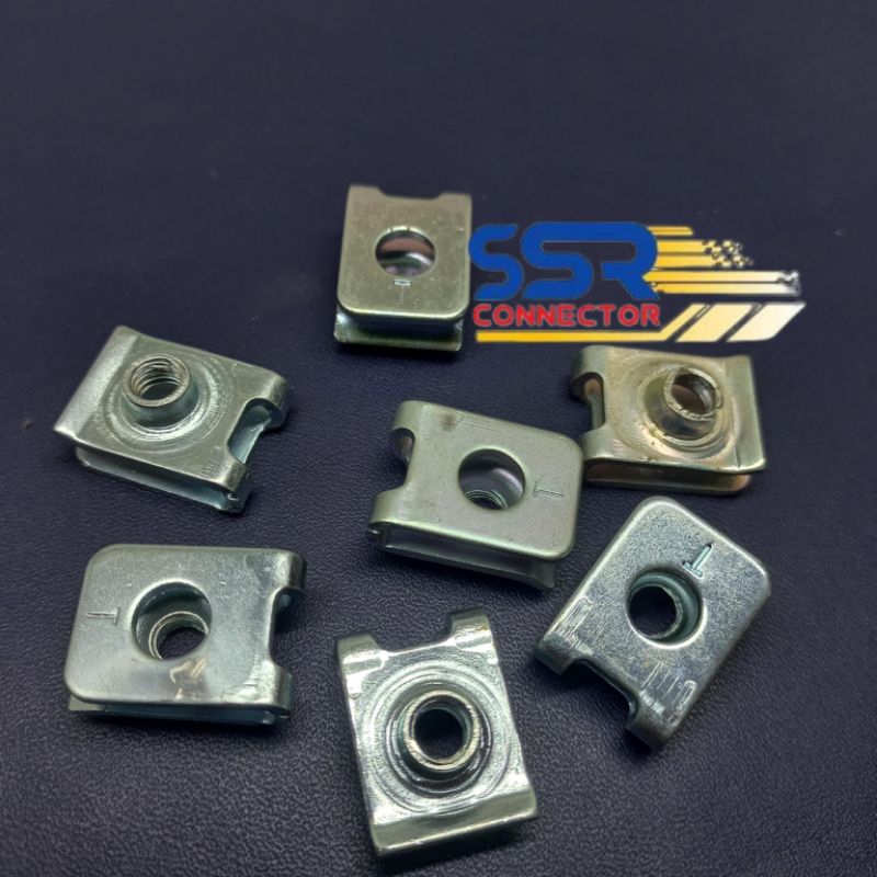 KLIP PLAT SNAP MUR M6 BAUT 10 LEBAR UNIVERSAL MOTOR MOBIL ORIGINAL ...