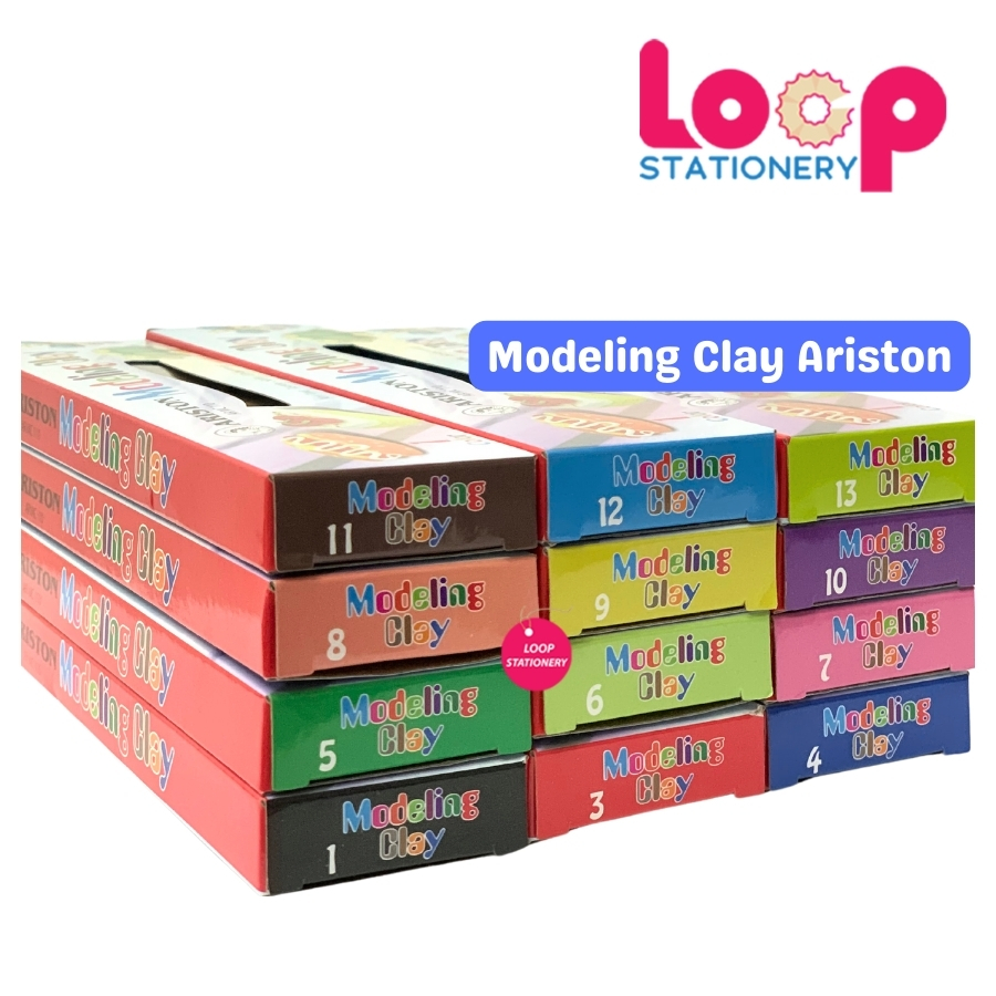 Ariston Modeling Clay 12 Colour Set 1Box | Lazada