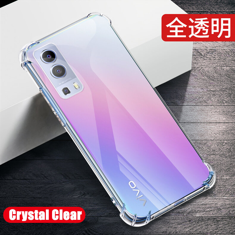 xipare for Vivo Y72 5G Shock Absorbing Ultra Clear Jelly Case Soft ...