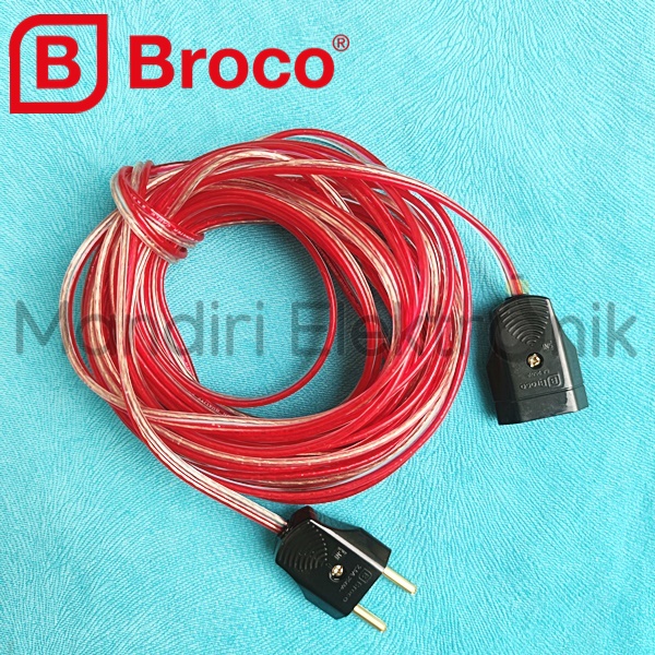 Kabel Sambungan Listrik Broco 3 5 10 15 20 Meter Kabel Transparan ...