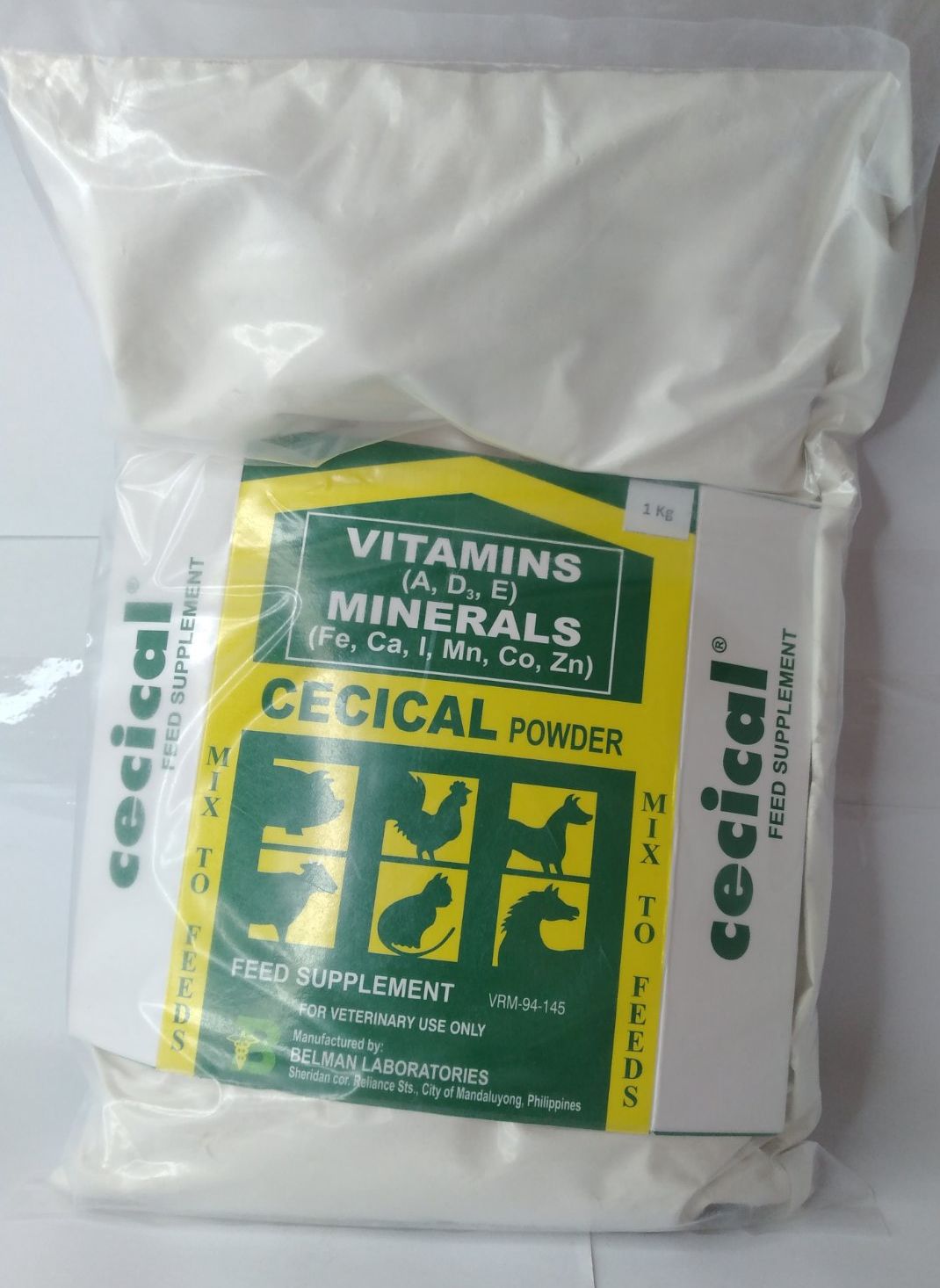 [JWR AGRIVET] CECICAL POWDER 1KG VITAMINS AND MINERALS/ 200g CECICAL ...