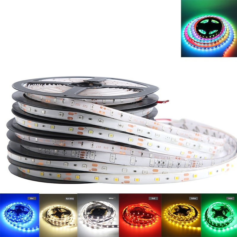 Dc 12 V Volt Led Strip 2835 5050 Waterproof Strip 5m 60led/m Rgb Warm ...