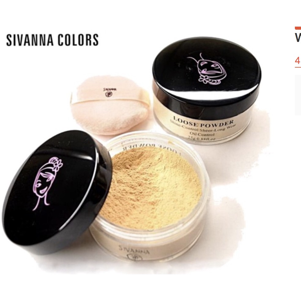 Sivanna F010 แป้งฝุ่นซีเวียนา แป้งละเอียด เนื้อคุณภาพดี เติมเพื่อความ ...