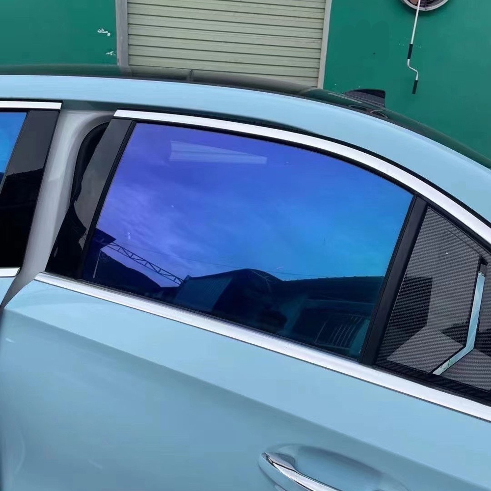 50x300cm Blue Chameleon VLT 60% Car Truck Windshield Foils SUV Front ...