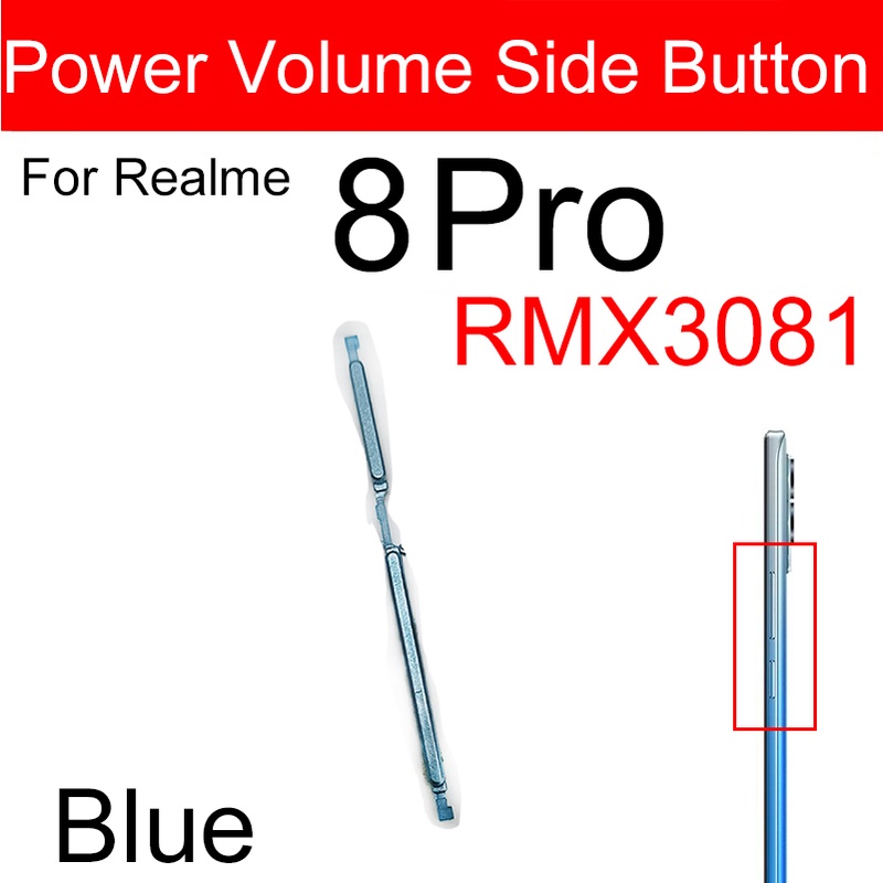 Power Volume Side Button For OPPO Realme 8 Pro 8i 8 8S 5G 9 Pro Side ...