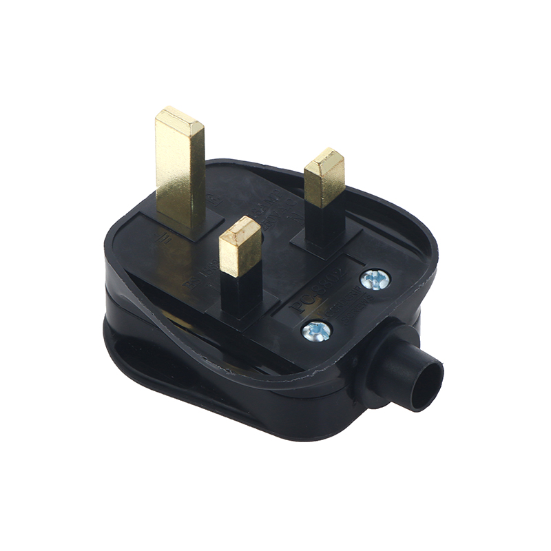 England Removable Power Plug Type G White Black 3 Pin UK Mains Plug 13A ...