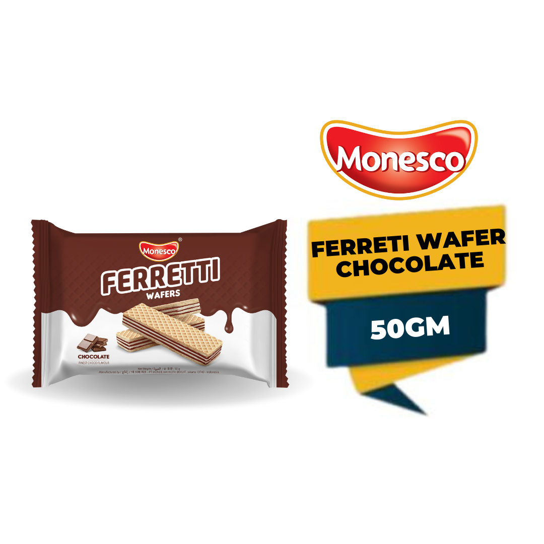 MONESCO FERRETI WAFER (CHOCOLATE WAFER, MILK WAFER, CHEESE WAFER ...