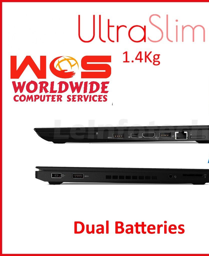 LENOVO T460S: (TOUCH SCREEN) ThinkPad 14" FHD display/ Intel Core i5 ...