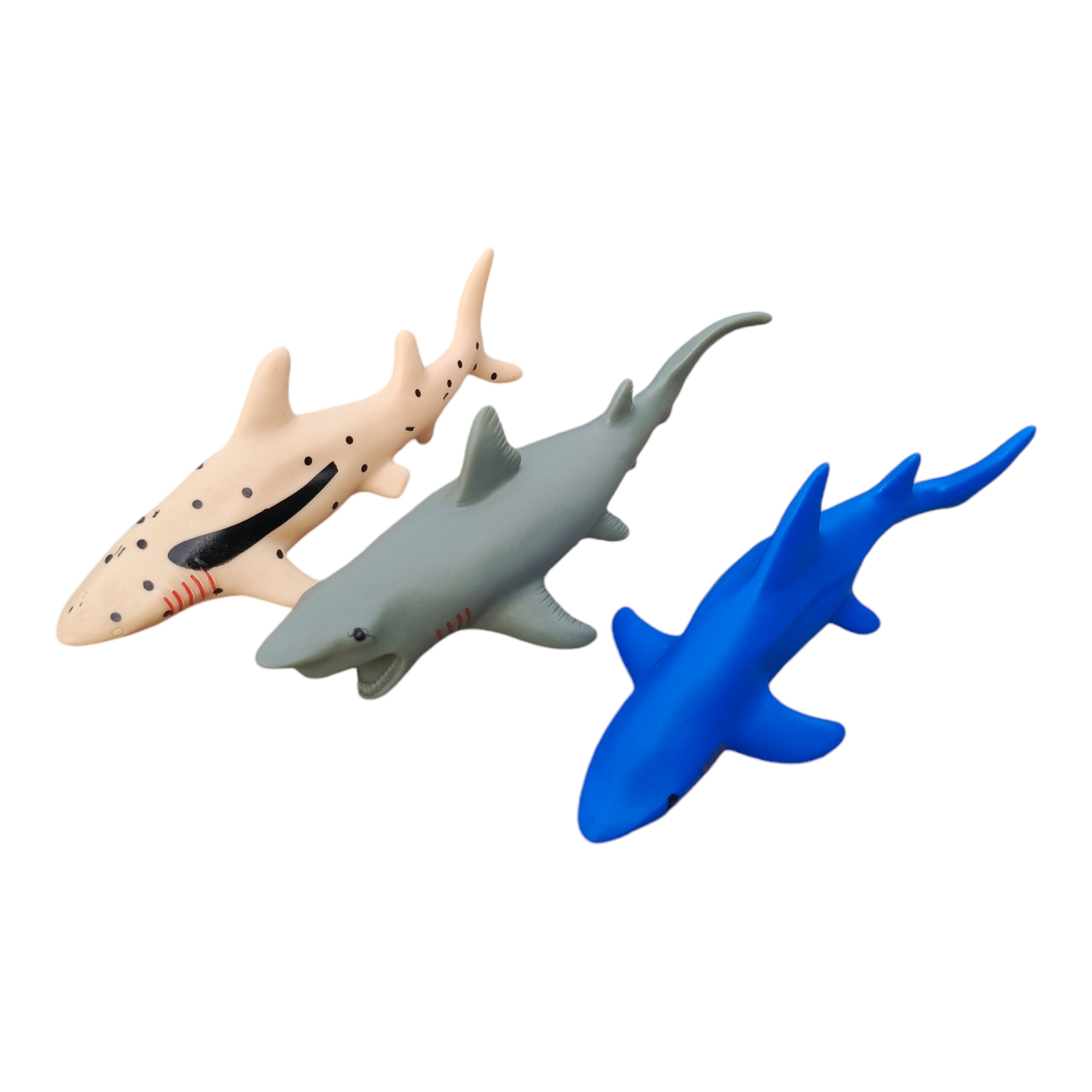 Sharks Fish Set for kids Dolphin Soft Rubber Toys 3pcs | Daraz.com.bd