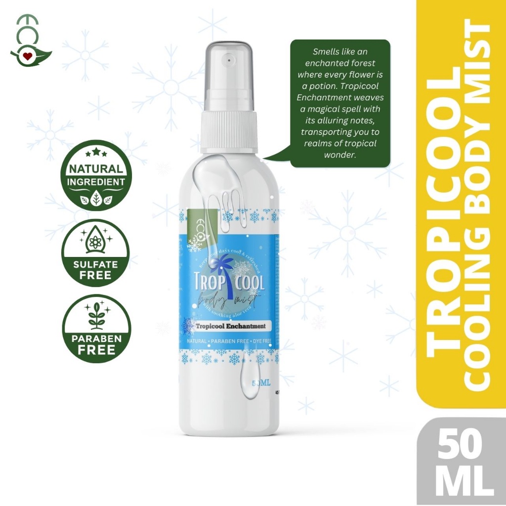 Eco Love ENCHANTMENT Tropicool Body Mist Cooling Mist Aircon in a ...