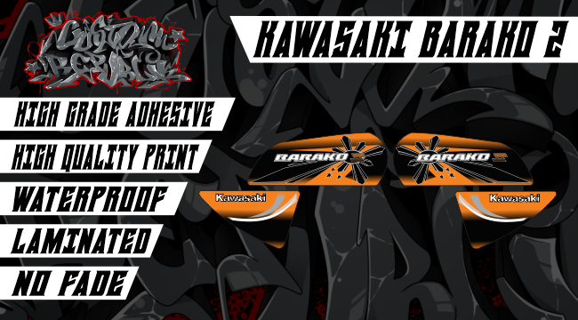 Kawasaki Barako 2 Stock Decals Set | Lazada PH