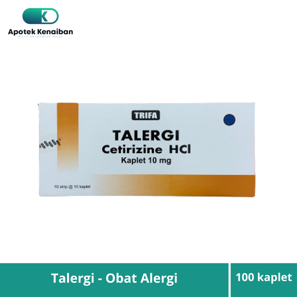TALERGI 10 MG BOX 100 KAPLET OBAT ALERGI | Lazada Indonesia