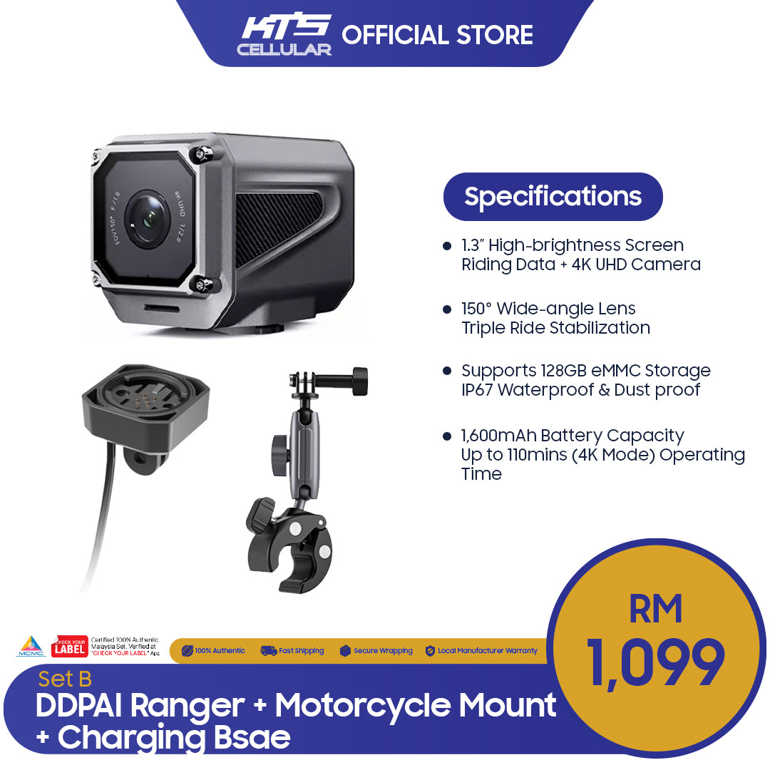 DDPAI Ranger Riding Camera - Original 18 Months Warranty by DDPAI ...