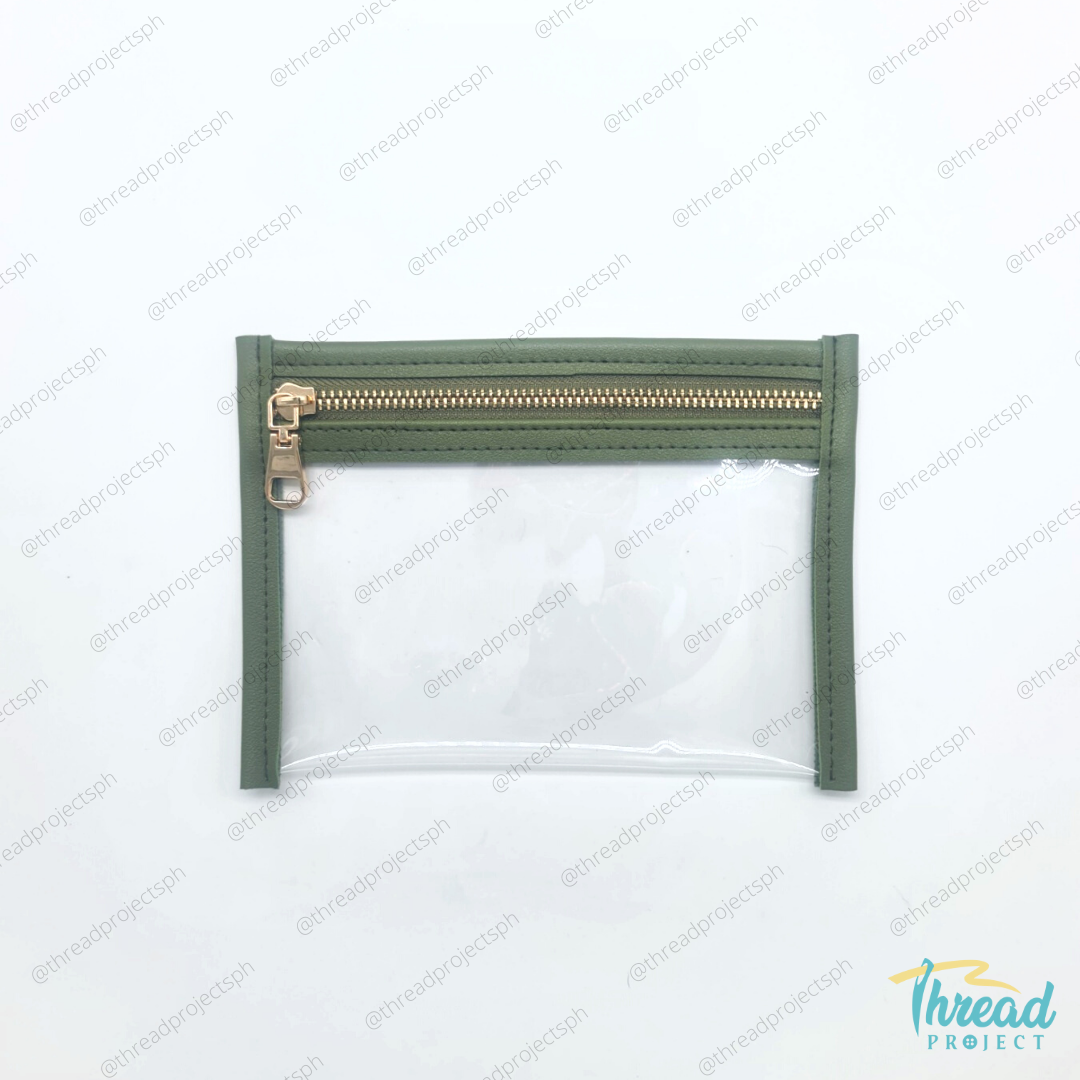 THREAD PROJECTS Vanity Makeup Pouch 14 Colors Clear PVC Cosmetic Lip ...