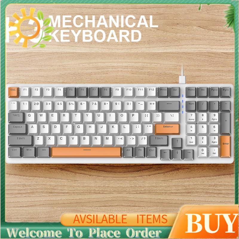 ZIYOULANG Mechanical Keyboard 100 Keys 98% Layout Mechanical Keyboard ...