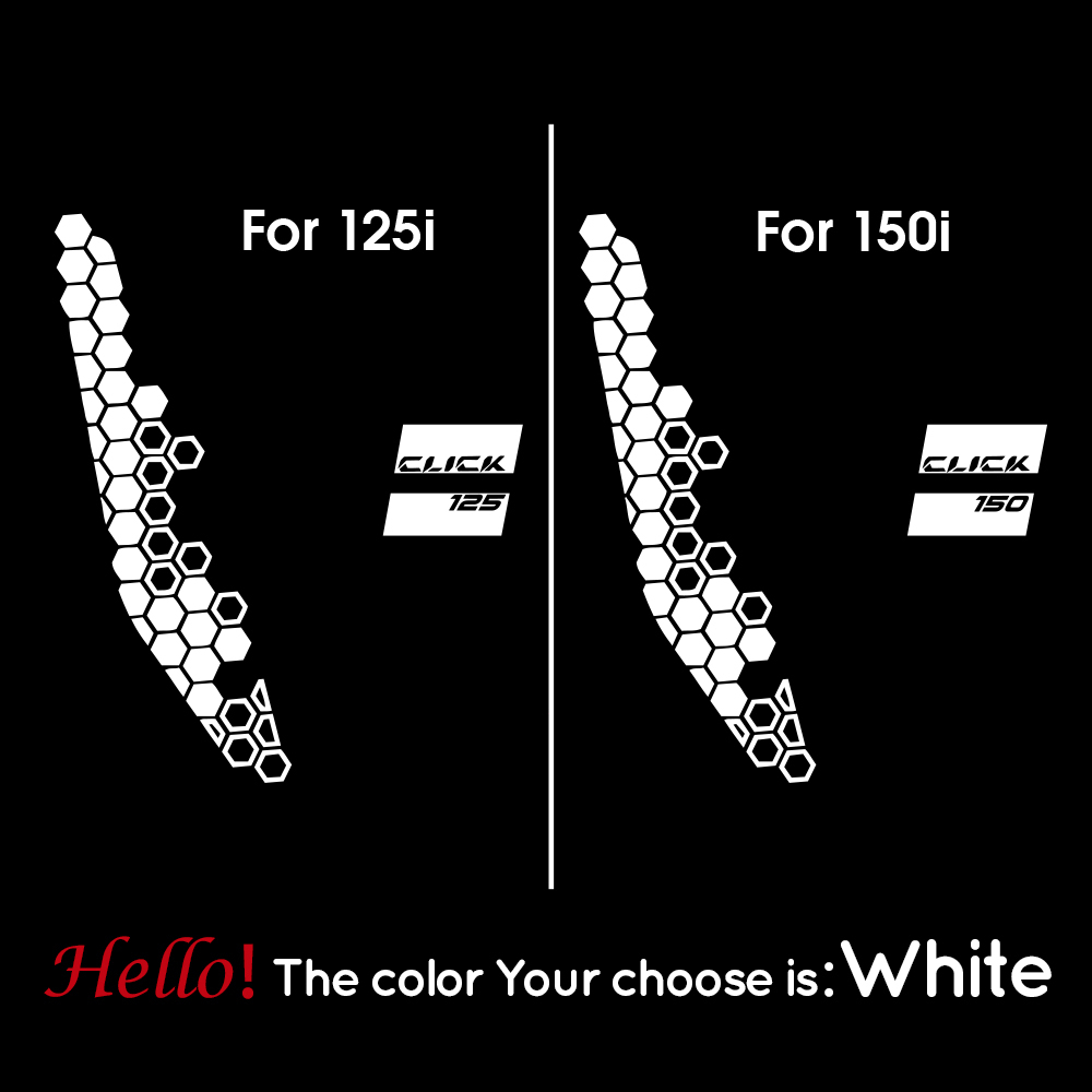 Honda Click 125i 150i Honeycomb Front Fairings Sticker Decal for ...