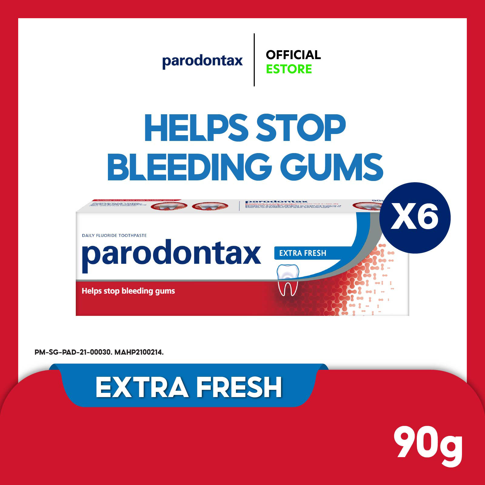 PARODONTAX Toothpaste, Helps Stop Bleeding Gums, Oral Care, Extra Fresh ...