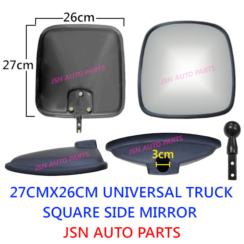 UNIVERSAL TYPE ISUZU FUSO HINO SQUARE LORRY CONVEX SIDE MIRROR CERMIN ...