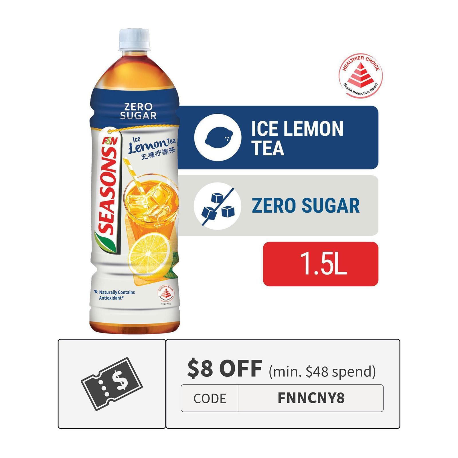 F&N Seasons Ice Lemon Tea Zero Sugar 1.5L | Lazada Singapore