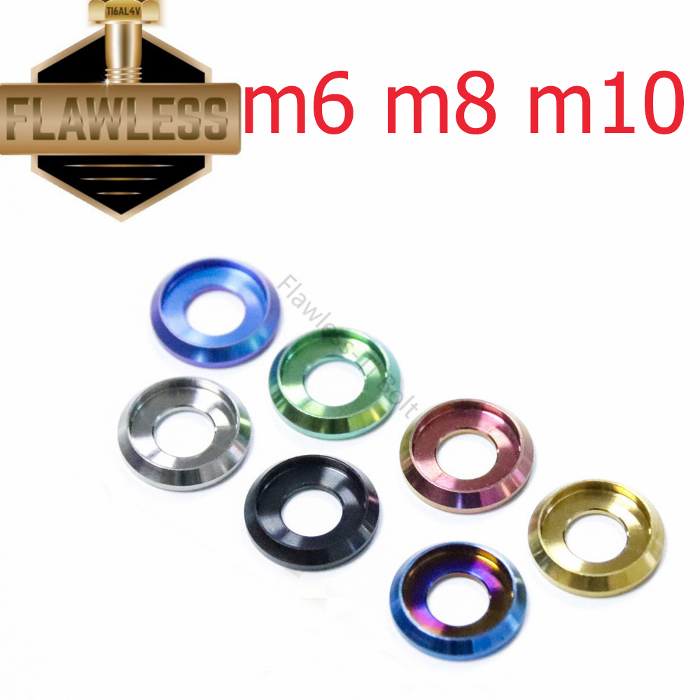 Flawless-Ti Gr5ไทเทเนียมแบนเครื่องซักผ้า M6 M8 M10ที่มีอยู่ - Flawless ...