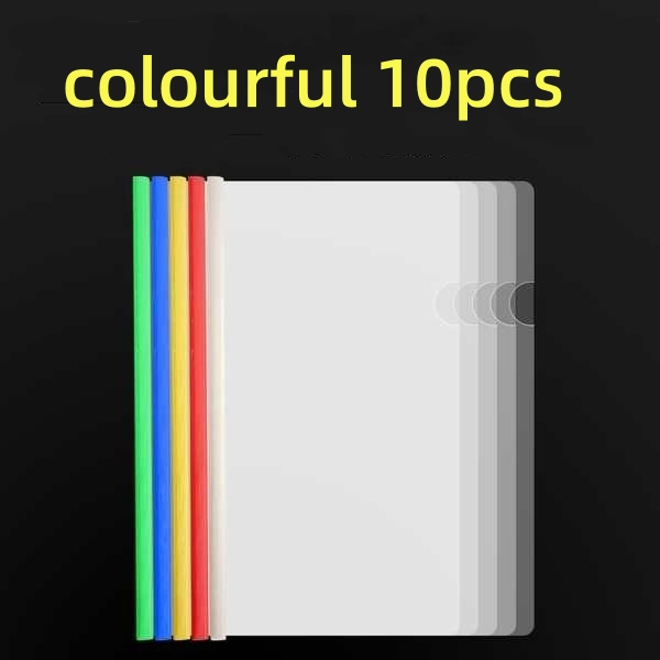 Plastic Sliding Folder A4 Clear/Colored Report Sliding Folder School ...