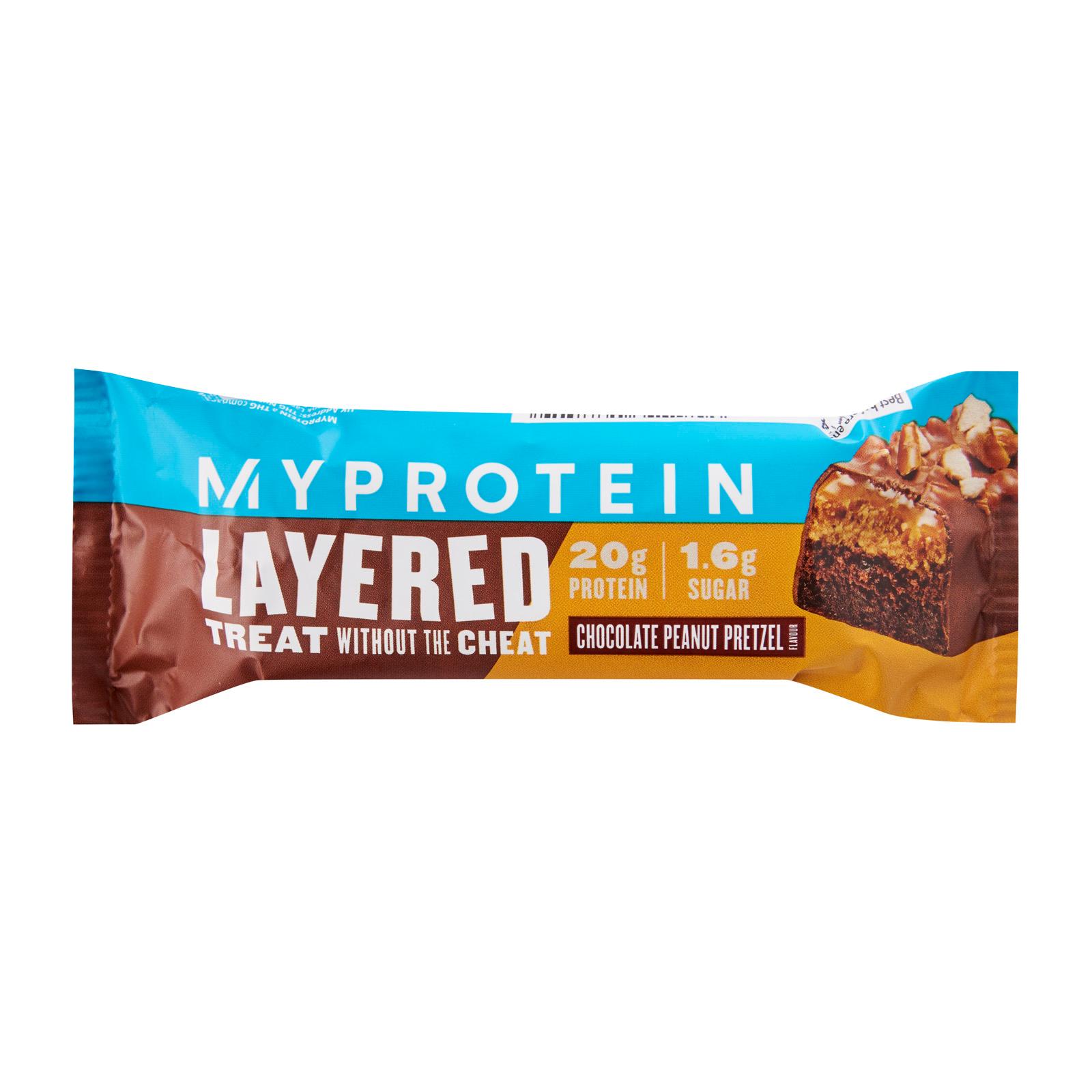 MyProtein Layered Protein Bar (Single) - Chocolate Peanut Pretzel ...