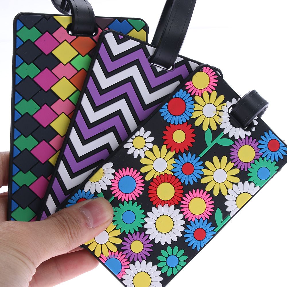 【VogueVenture】Luggage Tag Silicone Cartoon Cute Fruits Food Beach Style ...