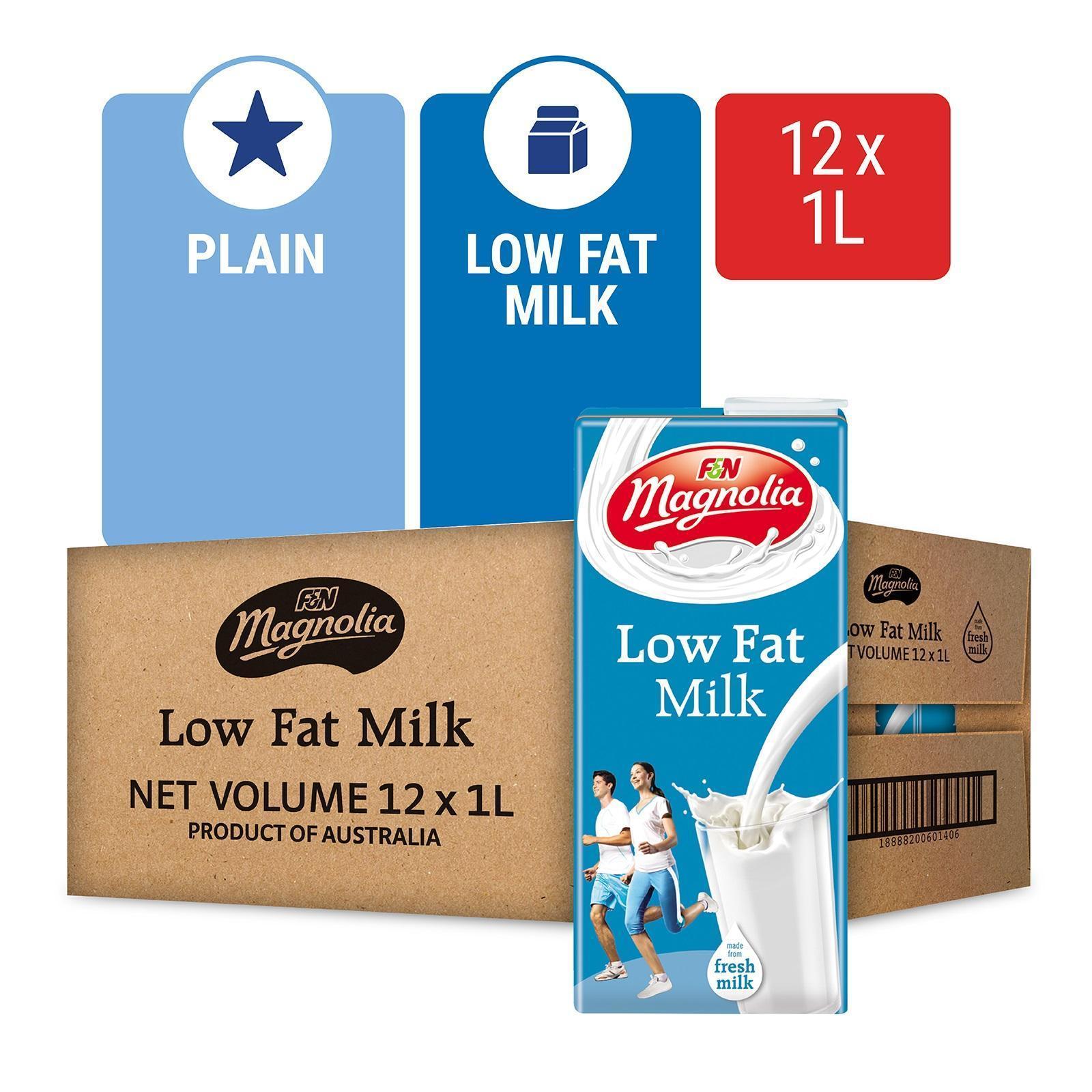 F&N Magnolia UHT Low Fat Fresh Milk 1L x 12 | Lazada Singapore