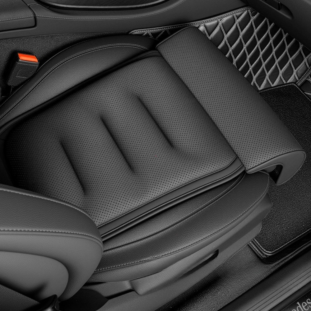 New Suede Cover Memory Foam Leg Support Non-slip Thick Padding Car Seat ...