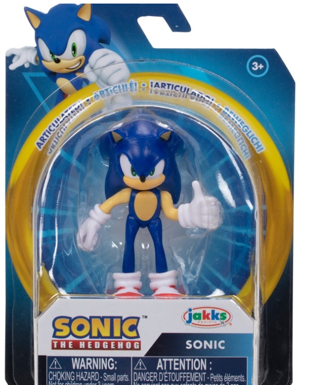 Sonic The Hedgehog 2.5-inch Modern Sonic Action Figure, Bendable ...