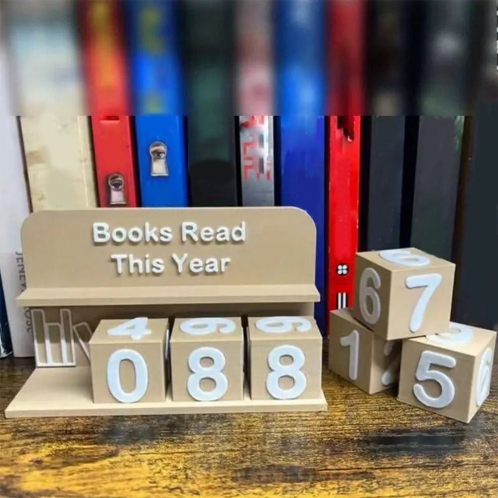 New Wear Resist 3D Book Read Counter Books Read This Year Manual ...
