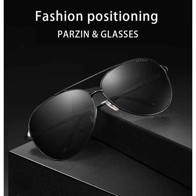 แว่นกันแดด PARZIN Polarized 100% Anti-UV400 sunglasses PZ8009 ไฟ ...