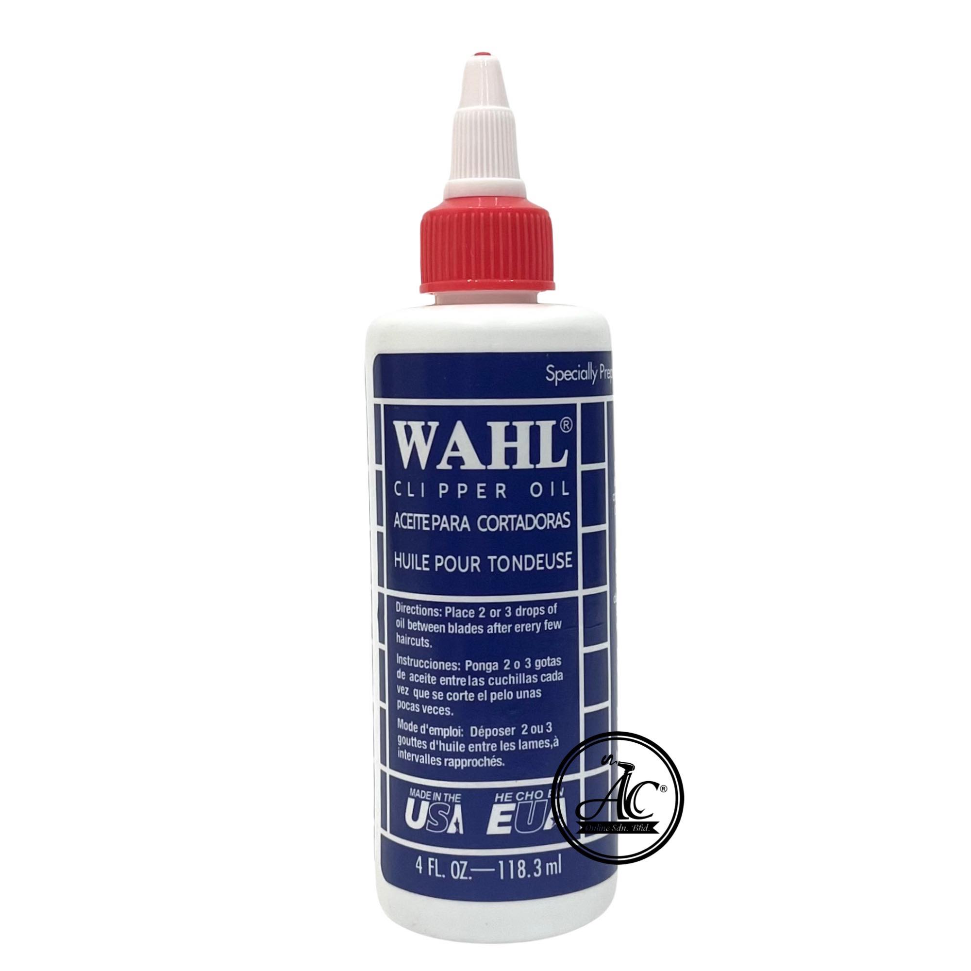 WAHL Clipper Oil 4oz 118.3ml Lubricant For Hair Clipper Blade ...