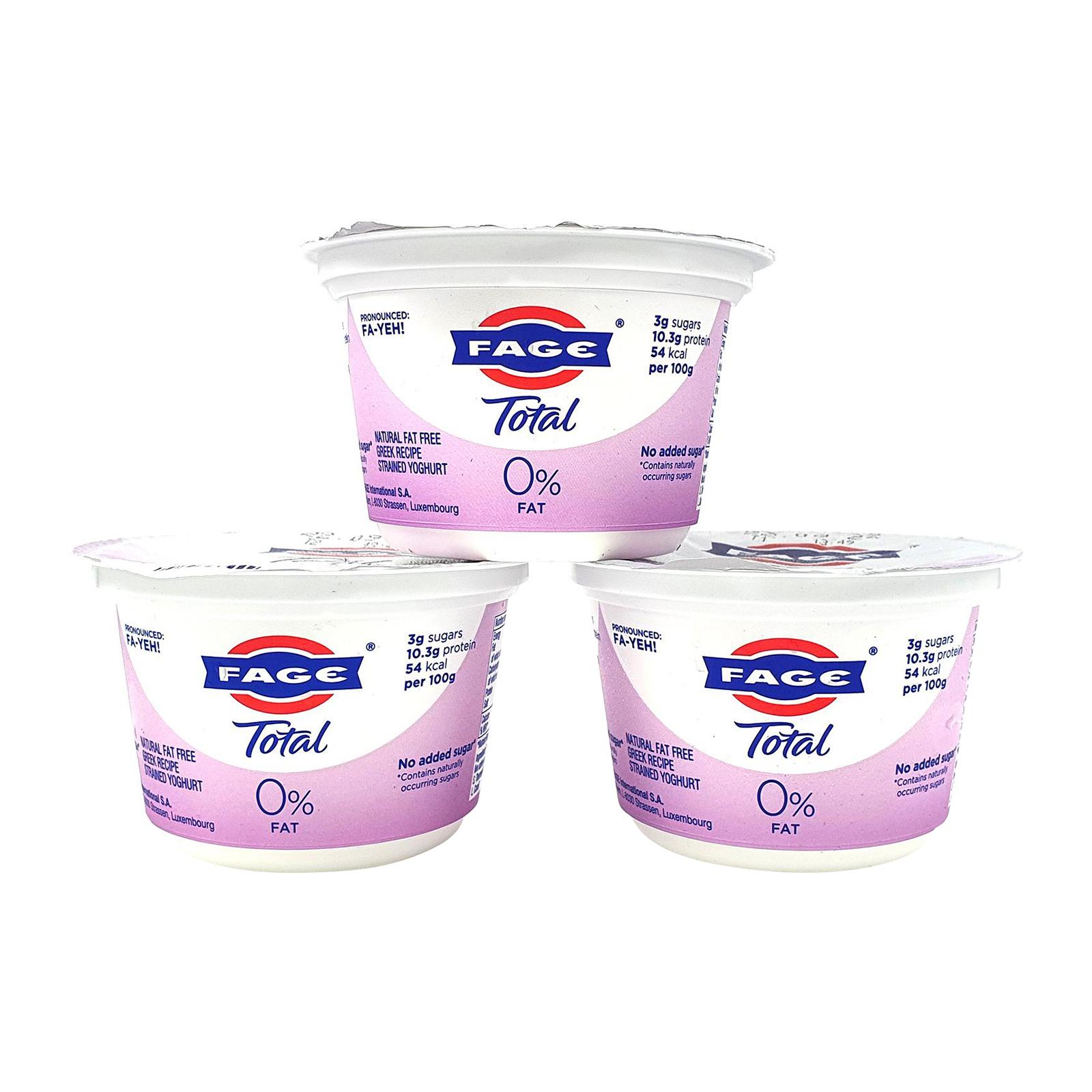 Fage Total 0 Percentage Fat Natural Greek Yogurt Bundle (150G X 3) by ...