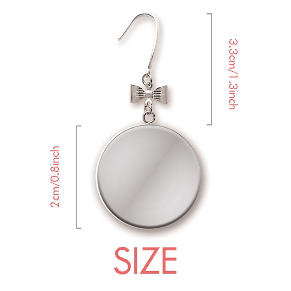 korean map seoul and busan bow ears drop stud pierced hook | Daraz.com.np