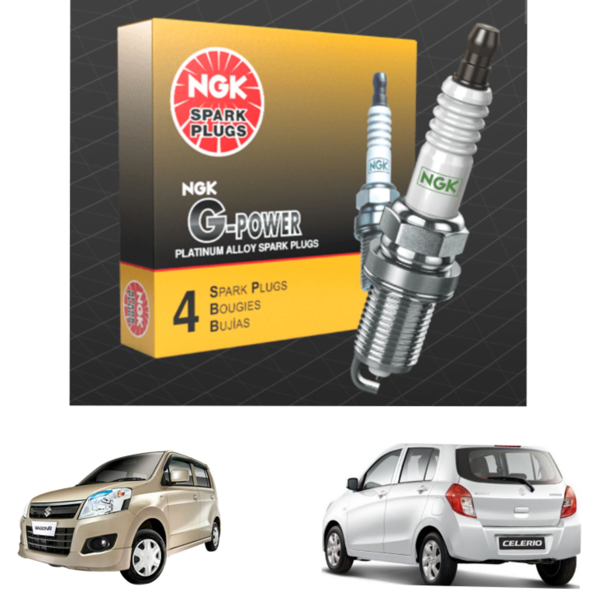 Spark Plug Wagon R Pakistan Assembled Cultus Avk Celerio | Daraz.pk