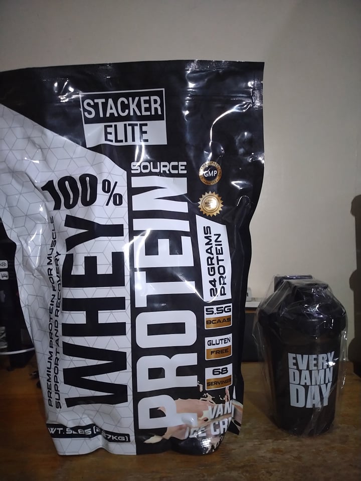 Stacker Elite Whey Protein 5 lbs / 5lbs with Free Shaker - 68 Servings ...