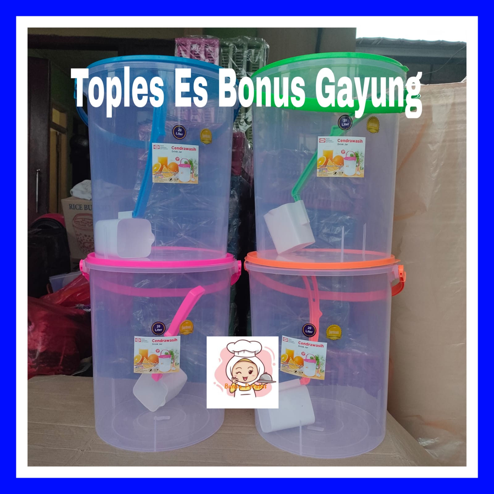 Toples + Gayung Es Buah 20 Liter Es Kelapa (BONUS GAYUNG) | Lazada ...