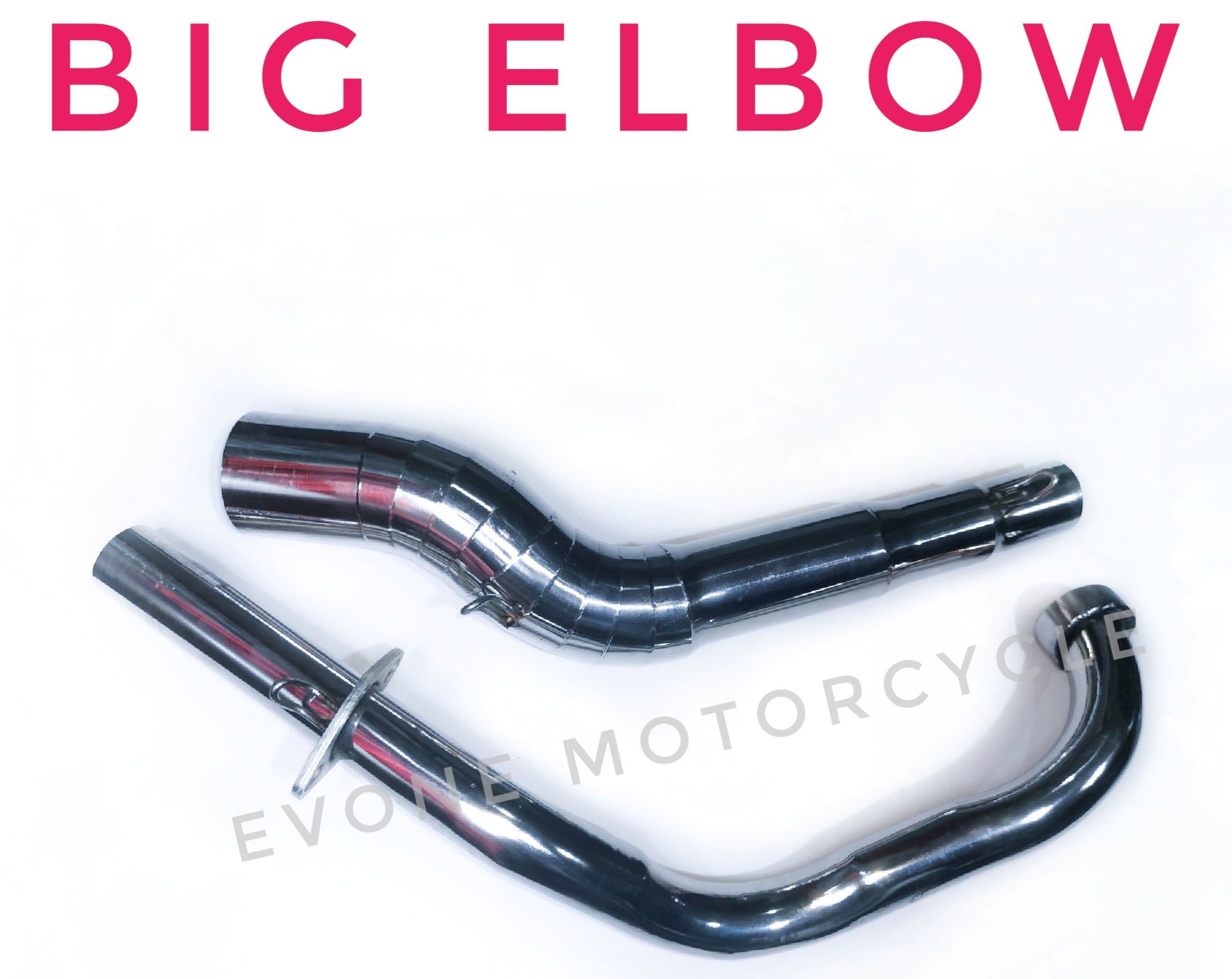 Stainless Big Elbow 51mm Motorcycle Exhaust Muffler Pipes for Yamaha SZ ...