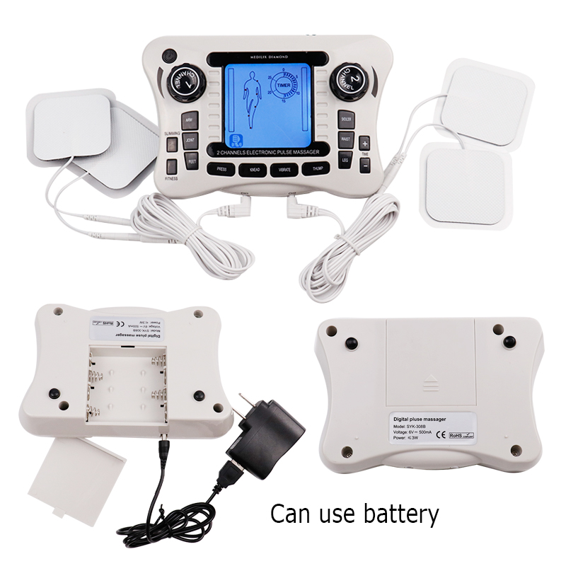 Electronic Pulse Massager Tens Ems Machine massager electrical nerve ...