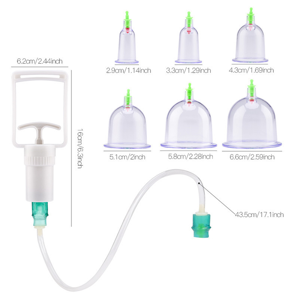 【Limited-time offer】 12/24 Cans Cups Chinese Vacuum Cupping Kit Pull ...