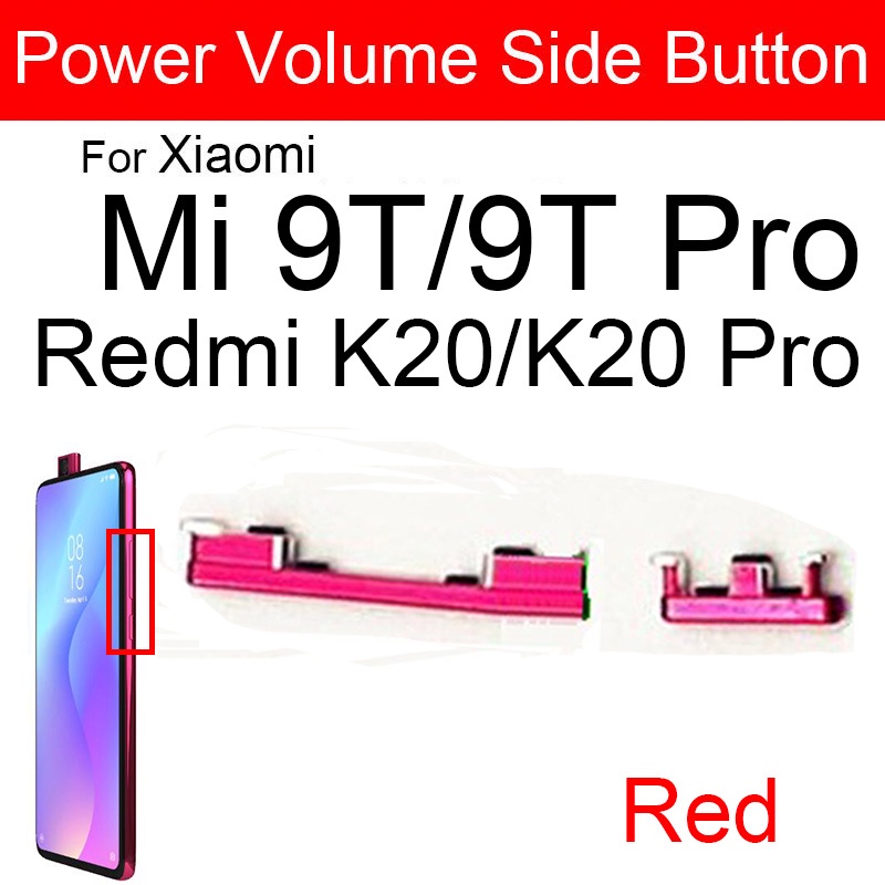Power & Volume Side Button For Xiaomi Mi 9 9 SE Cc9 Cc9e 9T Pro A3 Volume Control & Power Switch ...