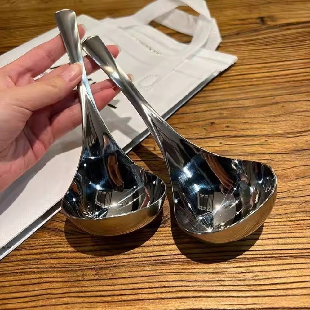 New Stainless Steel Stainless Steel Spoon Thicken Long Handle Hot Pot ...