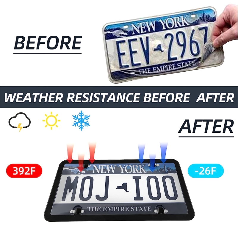 NEW 【Innovative design】50ja 2x Clear Reflective Anti-Speed Red Light ...