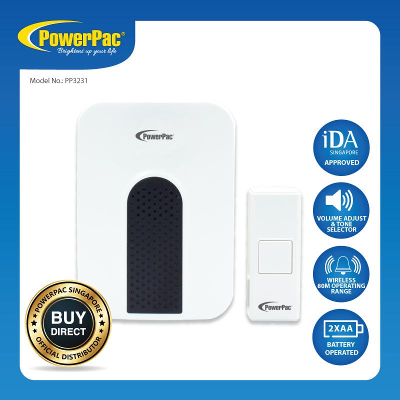 PowerPac Wireless Door Bell , Water proof Door Bell, Calling Bell ...