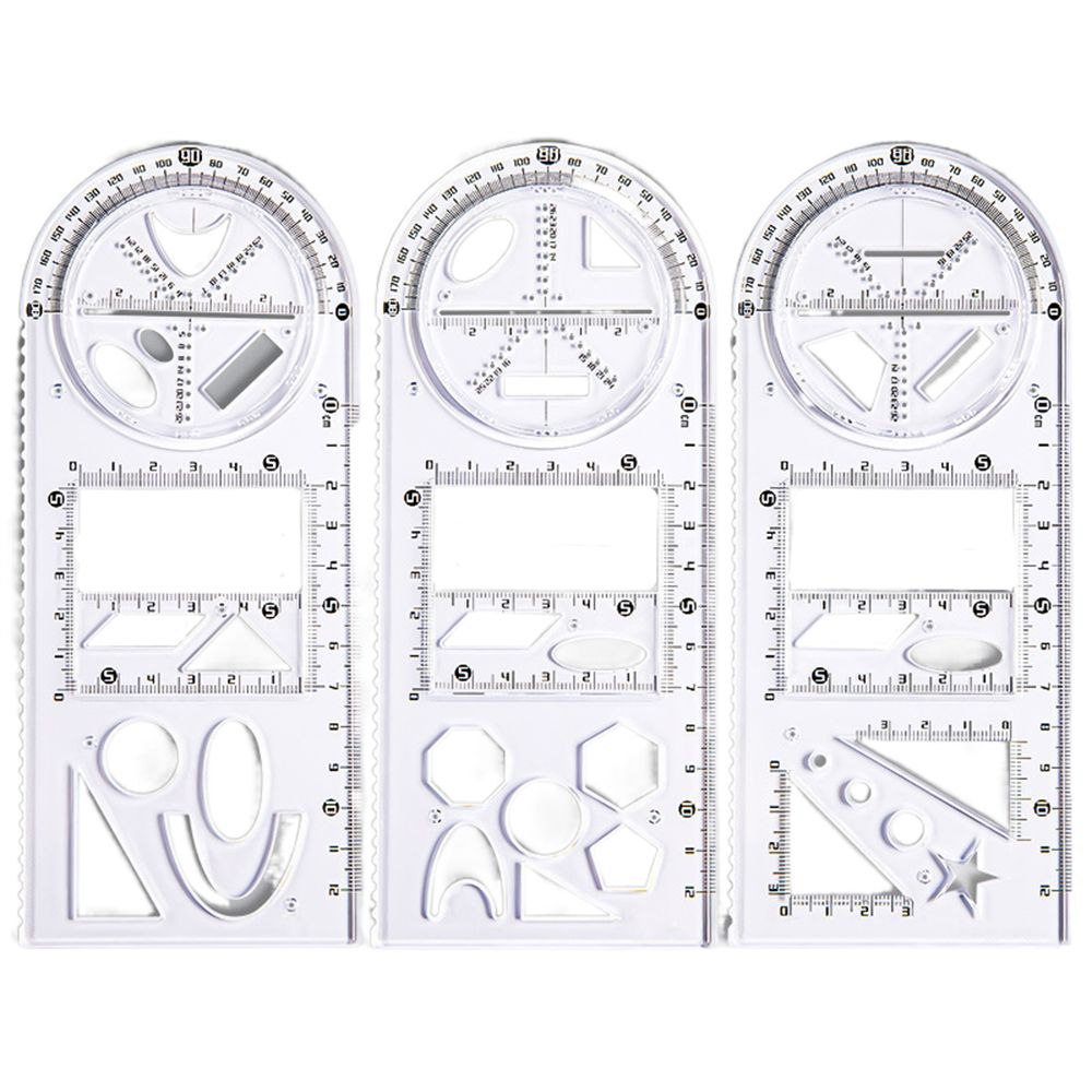 Ruler Straight Multifunctional Geometric Ruler Drawing Rulers ...