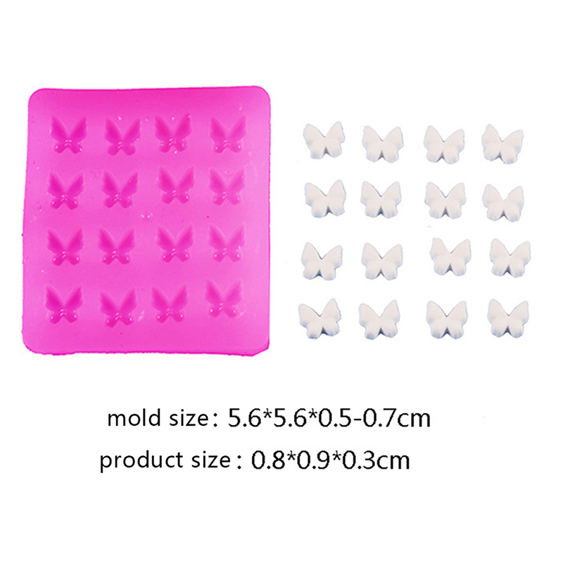 1pcs/bag Butterfly Shape Epoxy Resin Molds Charm Pendant Silcone Moulds ...